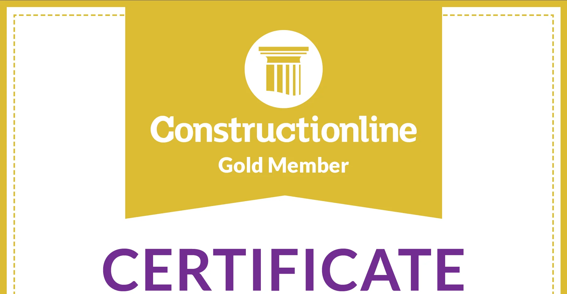 Constructionline Gold Certification - GA Interiors Ltd